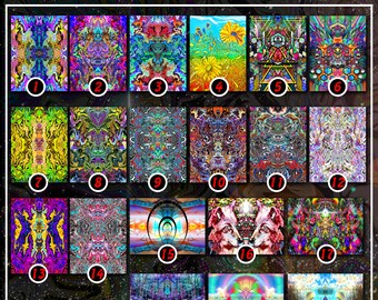 Psychedelic stickers | Etsy