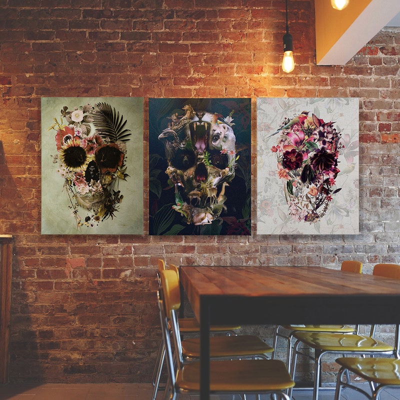 Skull Wall Art - Etsy
