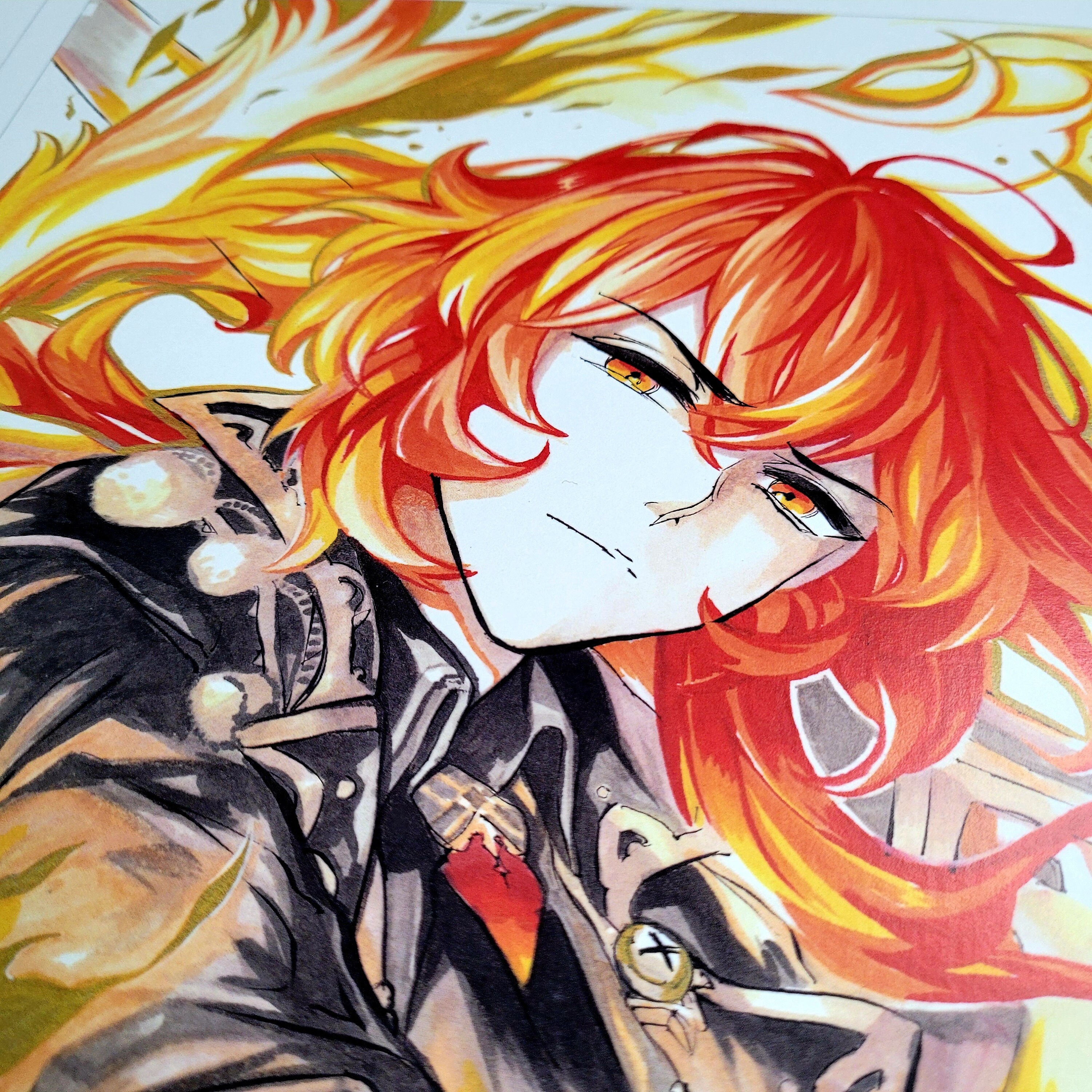 Digital Prints Prints Genshin Impact Diluc A5 Character Portrait Print ...