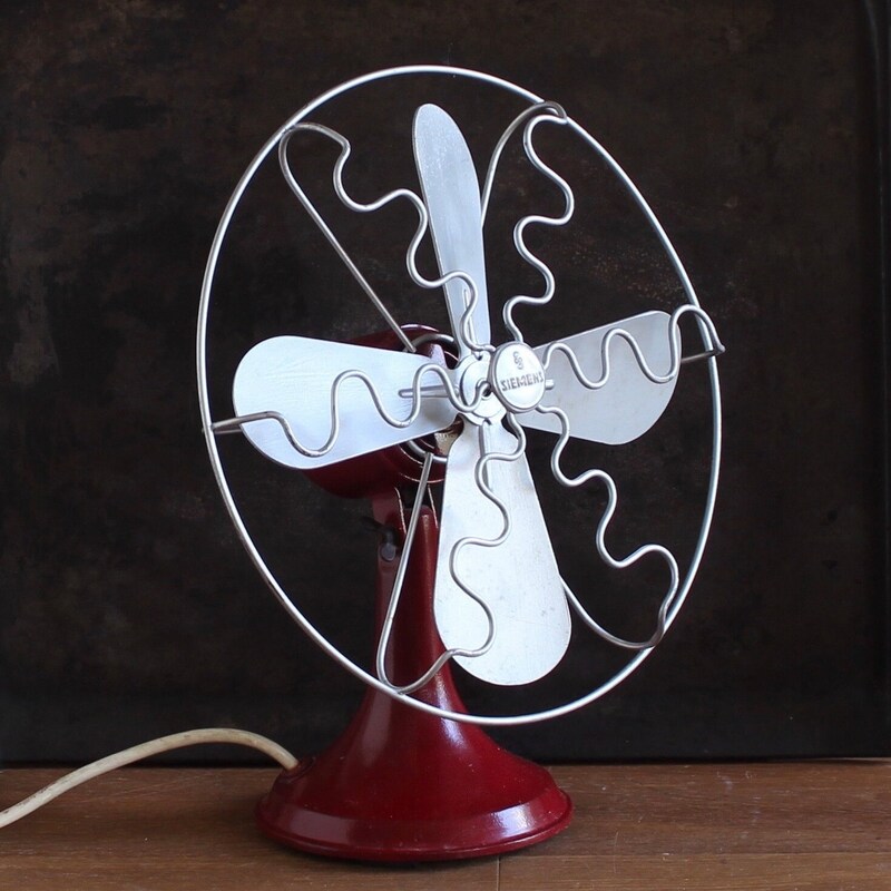 Red Fan - Etsy