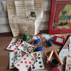 Antique Magic Box | Original Magic Kit/set | Vintage Conjuring Card ...