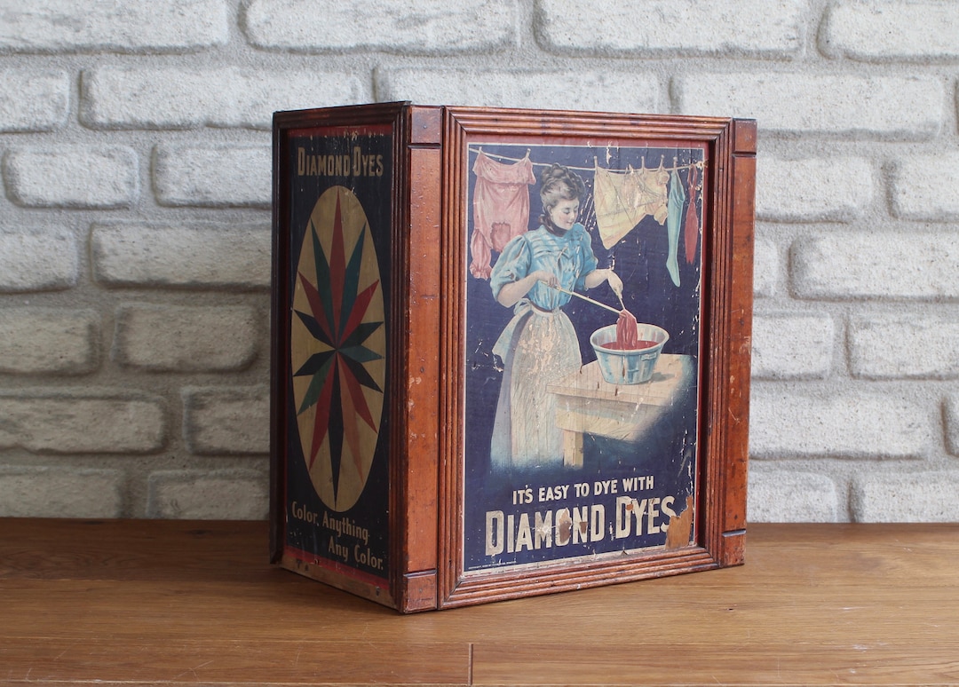 Diamond Dyes Cabinet Antique | Ancient Dye Storage | Store or Shop ...