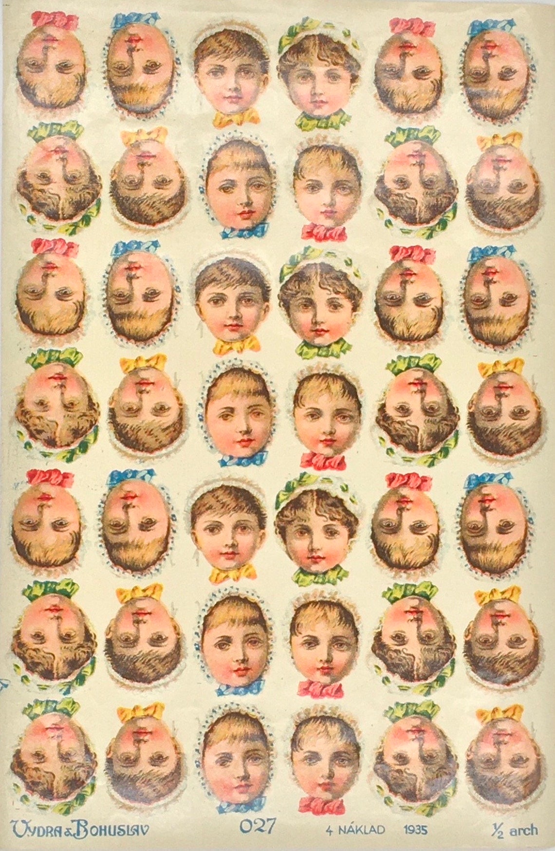Antique Scrap Sheets, Scrap Pictures, Die Cuts, Chromos | Girl/baby ...