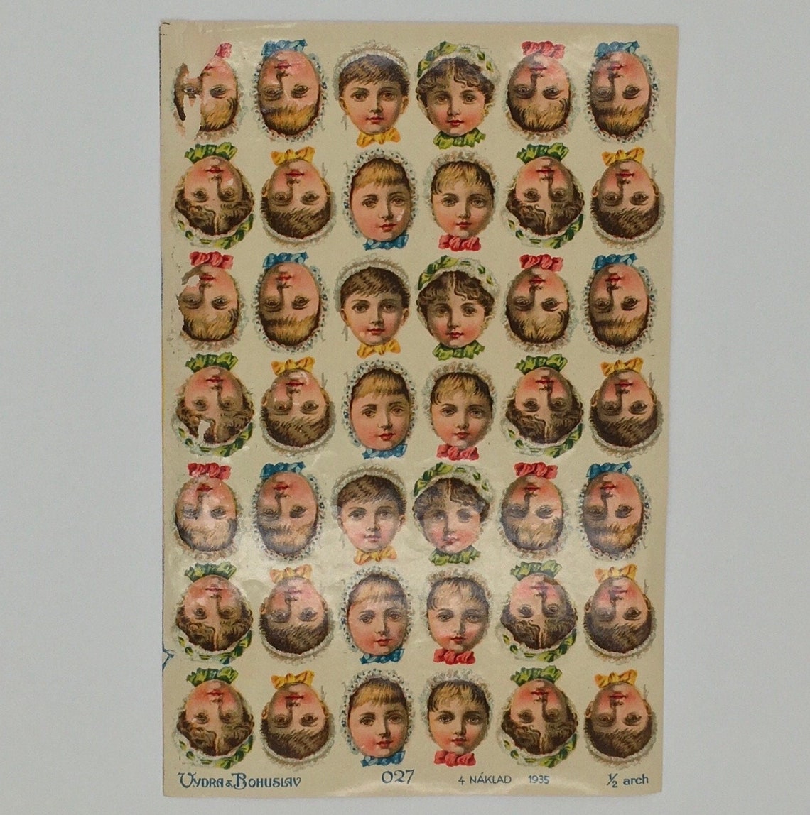 Antique Scrap Sheets, Scrap Pictures, Die Cuts, Chromos | Girl/baby ...