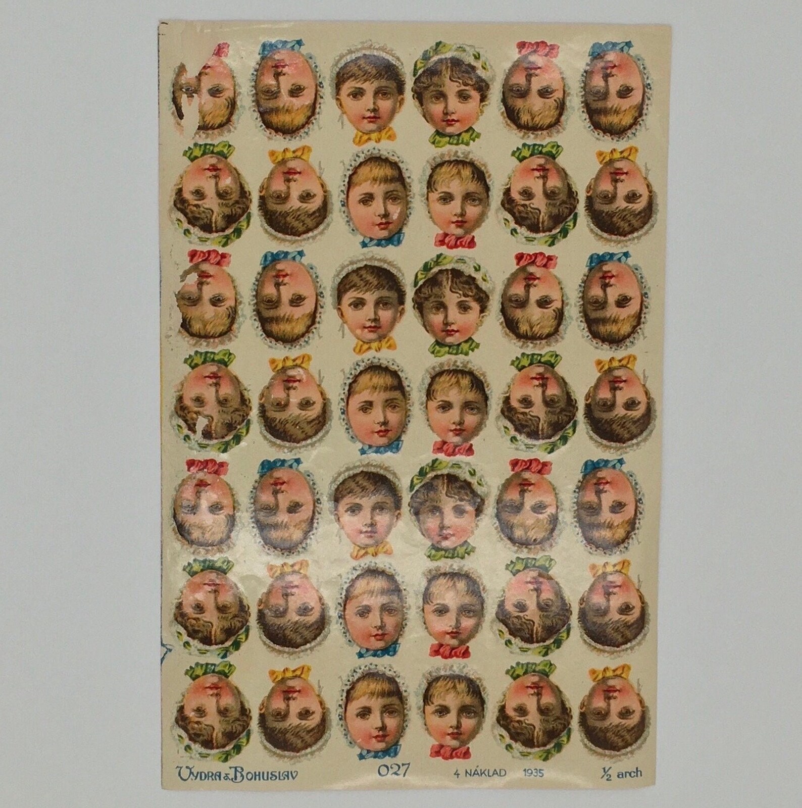 Antique Scrap Sheets, Scrap Pictures, Die Cuts, Chromos | Girl/baby ...