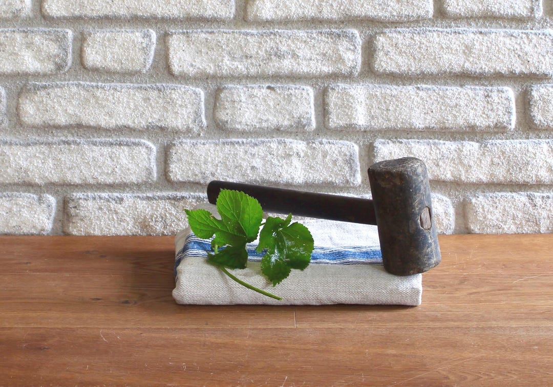 Antique Wooden Mallet | Ancient, Handcrafted Primitive Wood Hammer ...