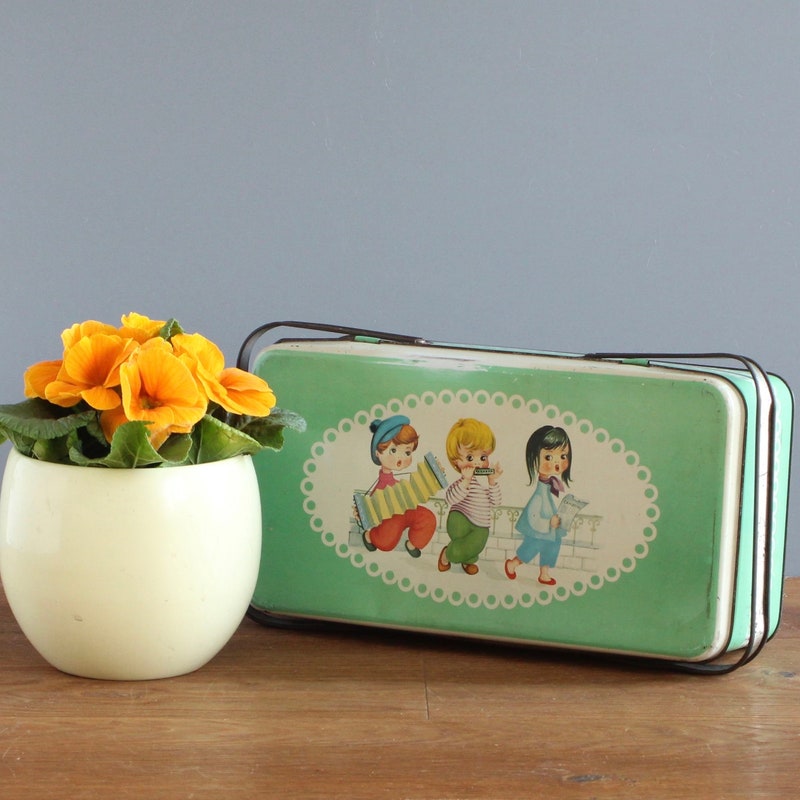 1950s Lunch Box - Etsy