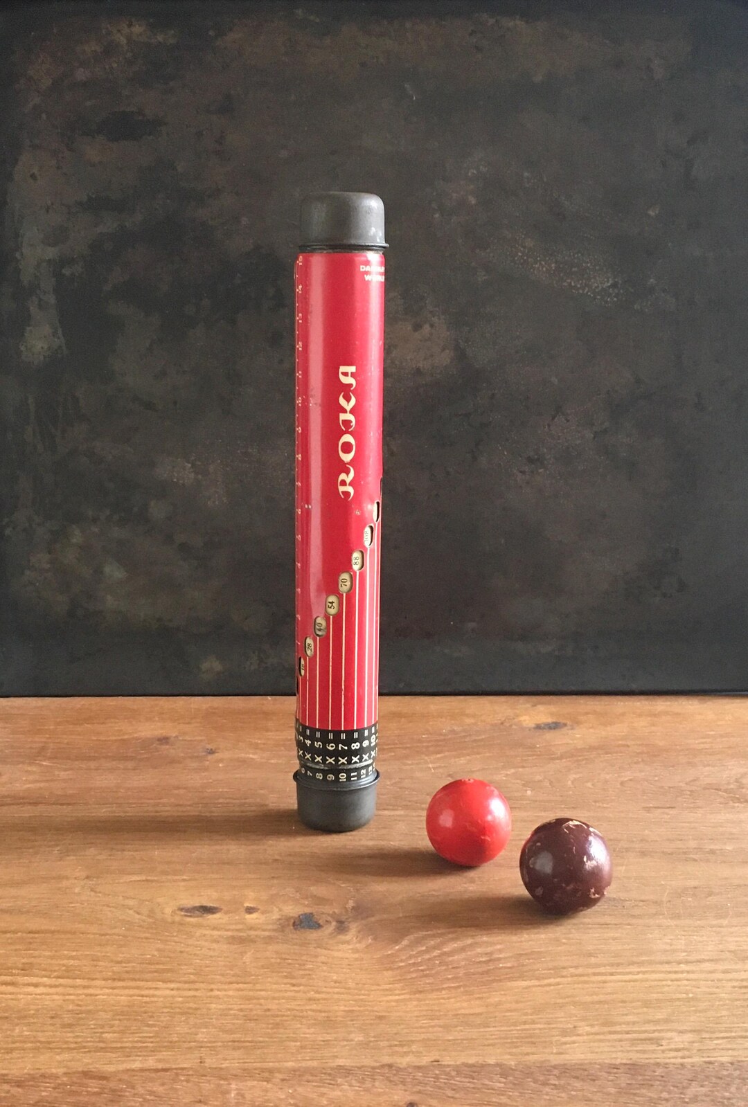 Vintage Slide Rule | Old Tin Multiplication Aid | Children Mechanical ...