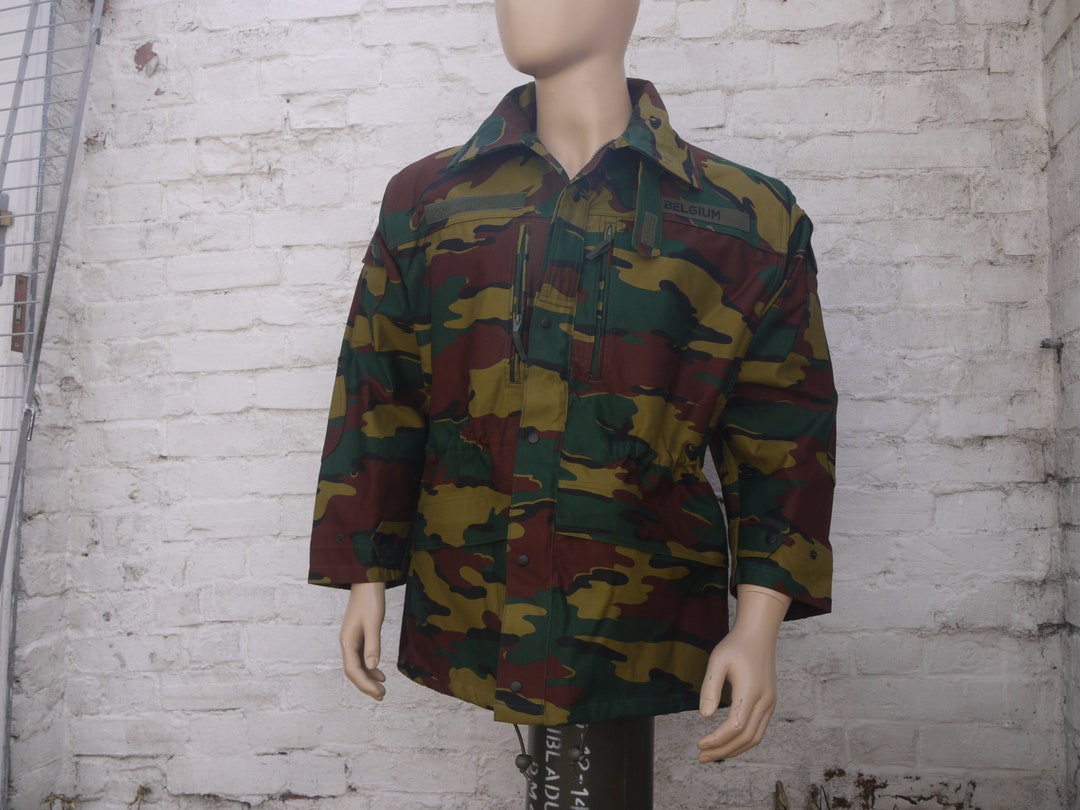 Belgium Jigsaw Pattern Camo Jacket - Etsy