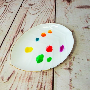 Ceramic Palette Paint Watercolor Palette Painting Plate - Etsy