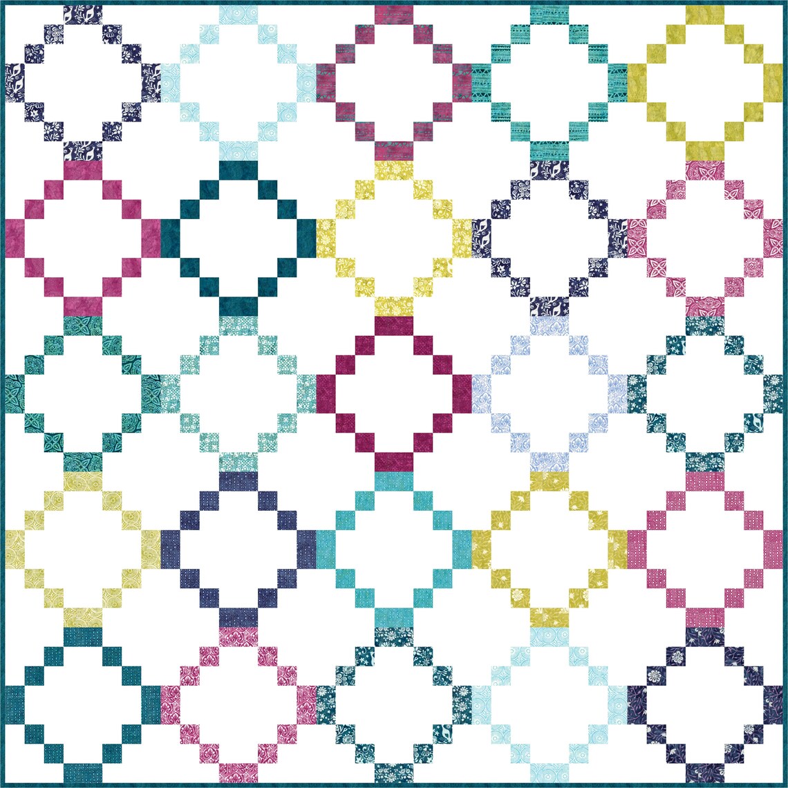 Wanderlust PDF Digital Quilt Pattern by Pieced Just Sew - Etsy