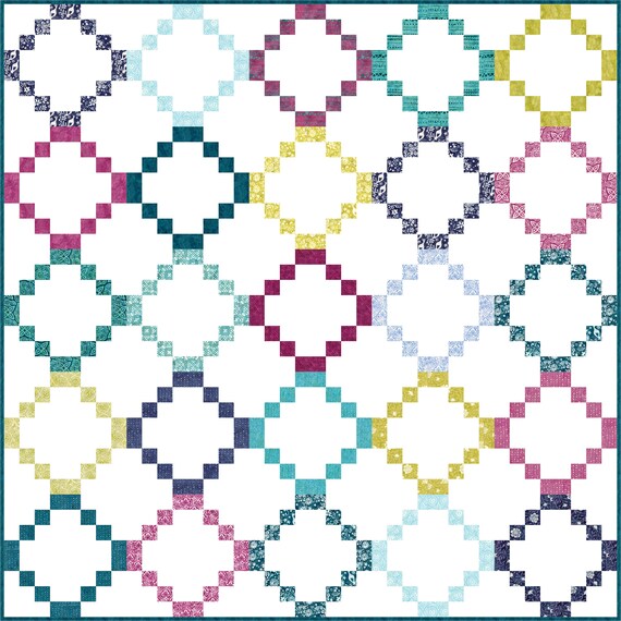 Wanderlust PDF Digital Quilt Pattern by Pieced Just Sew - Etsy