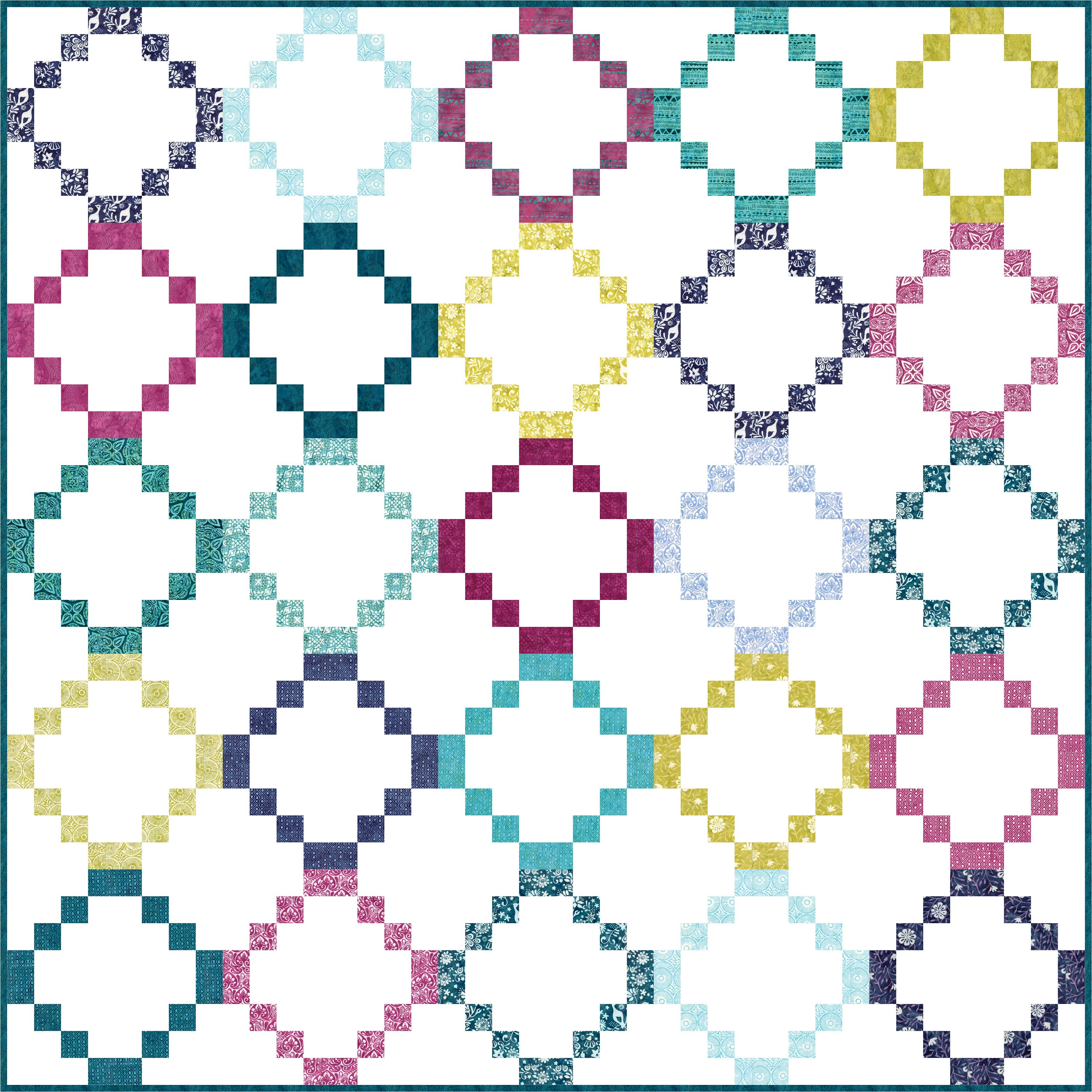 Wanderlust PDF Digital Quilt Pattern by Pieced Just Sew - Etsy