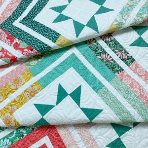 Meridian PDF Digital Quilt Pattern by Pieced Just Sew, Jelly Roll and ...