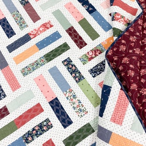 Wayward PDF Digital Quilt Pattern by Pieced Just Sew, Jelly Roll or Fat ...