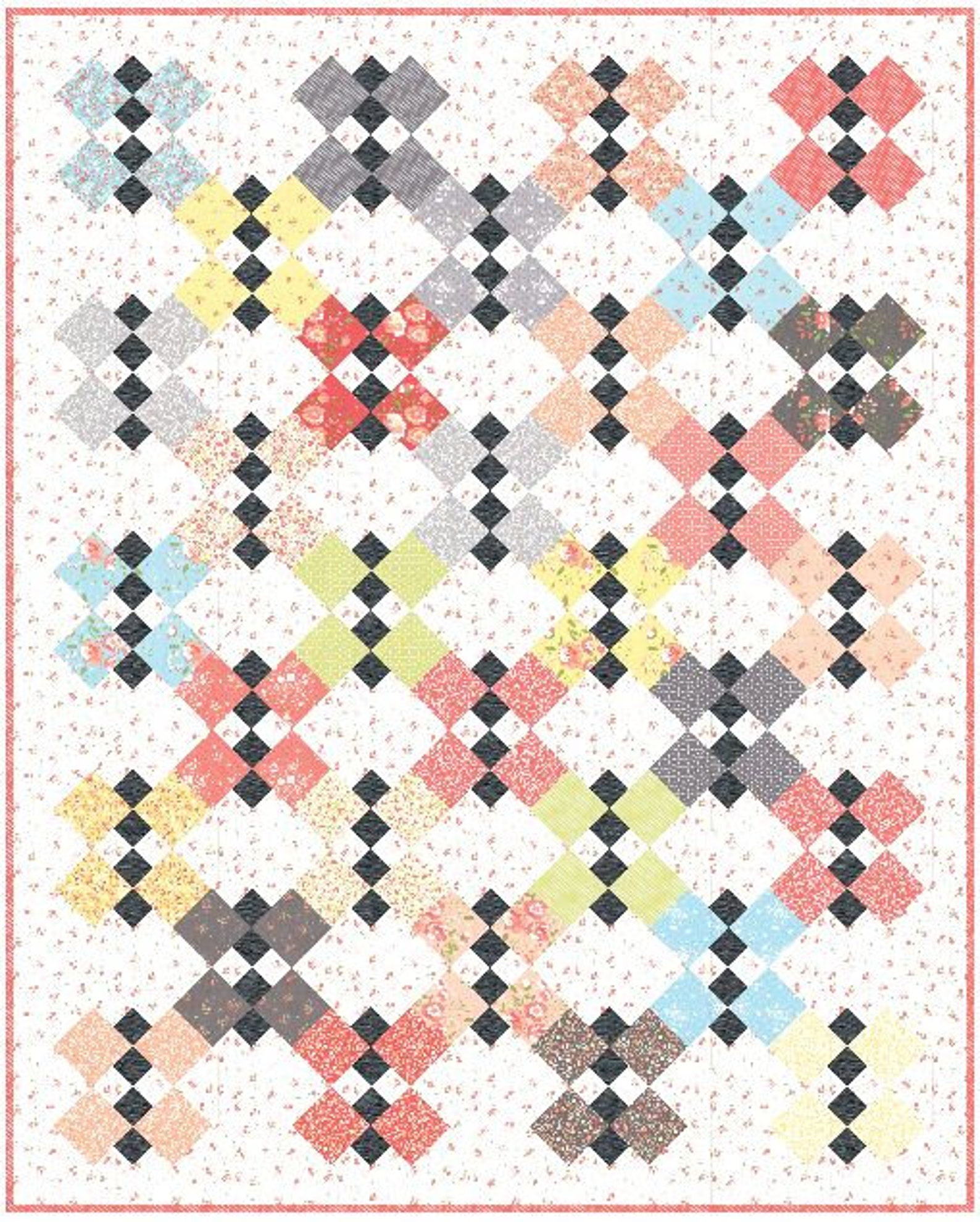 Flutter PDF Digital Quilt Pattern by Pieced Just Sew Layer - Etsy