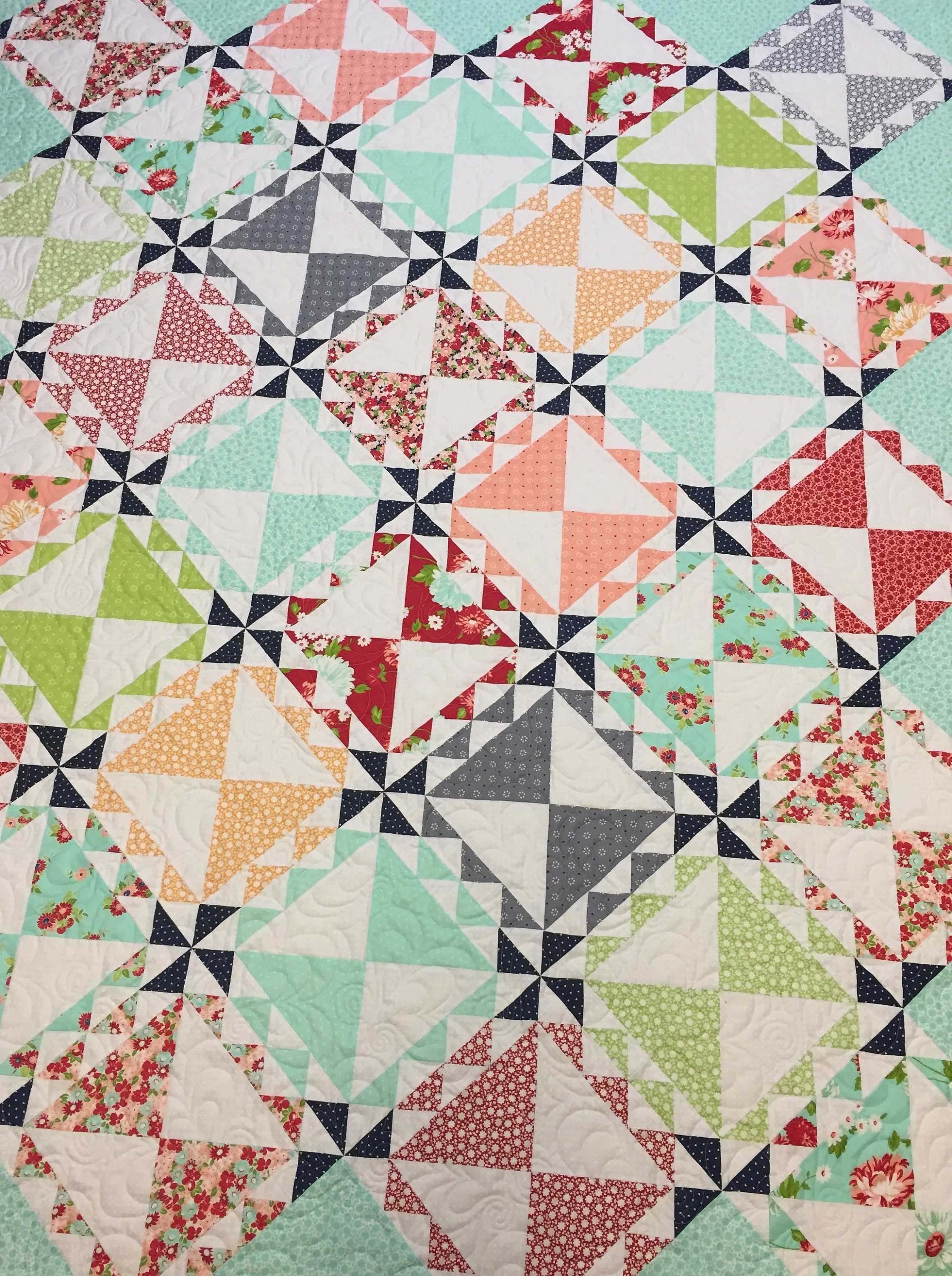 Spun Sugar PDF Digital Quilt Pattern by Pieced Just Sew Fat | Etsy