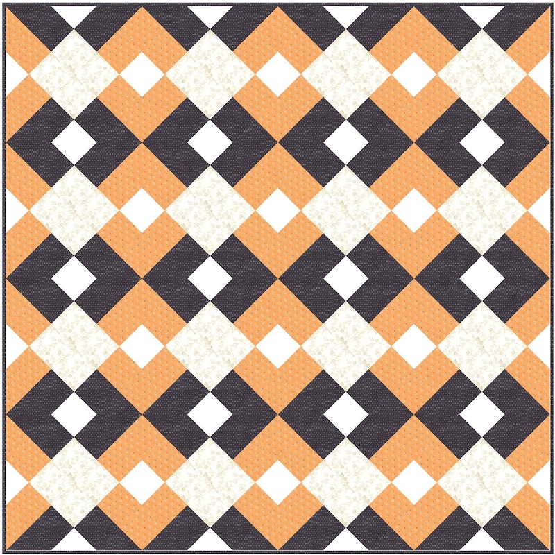 Blue Argyle Fabric - Etsy