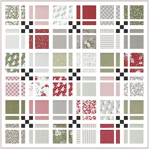 Stay Square PDF Digital Quilt Pattern by Pieced Just Sew, Layer Cake or ...