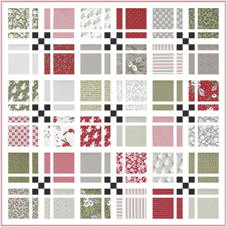 Stay Square PDF Digital Quilt Pattern by Pieced Just Sew, Layer Cake or ...