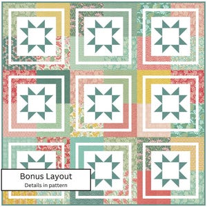 Meridian PDF Digital Quilt Pattern by Pieced Just Sew, Jelly Roll and ...