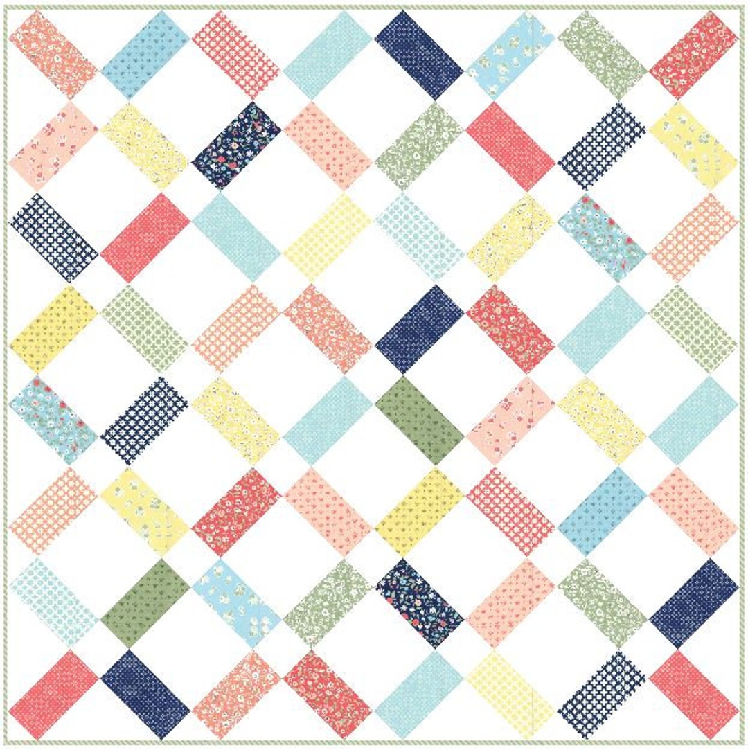 Garden Path PDF Digital Quilt Pattern by Pieced Just Sew, Layer Cake ...