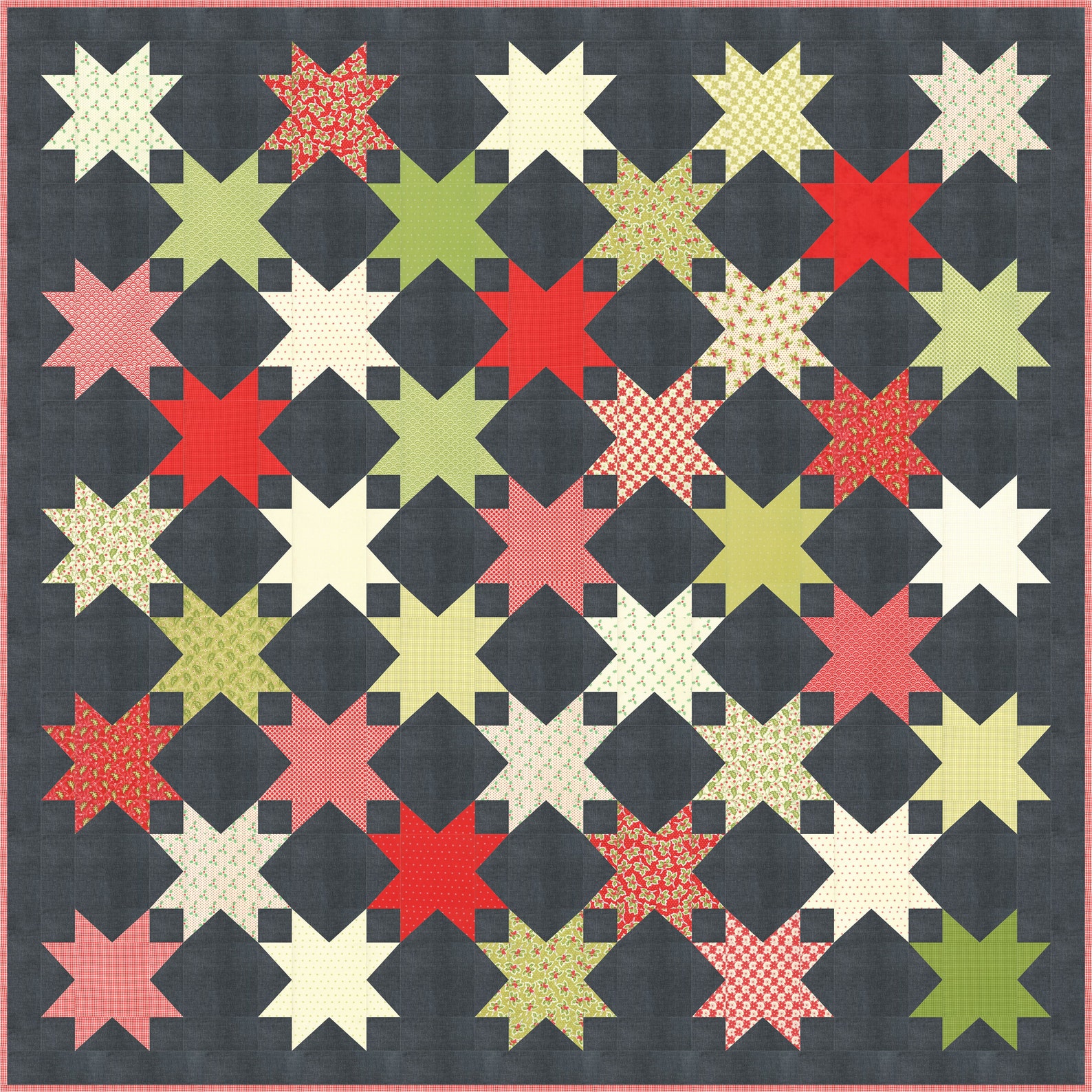 Midnight Clear PDF Digital Quilt Pattern by Pieced Just Sew, Layer Cake ...