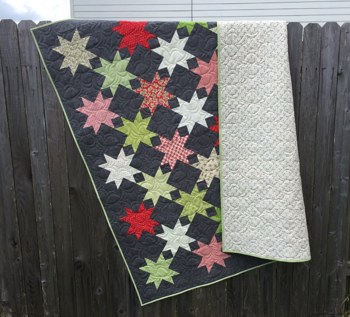 Midnight Clear PDF Digital Quilt Pattern by Pieced Just Sew - Etsy