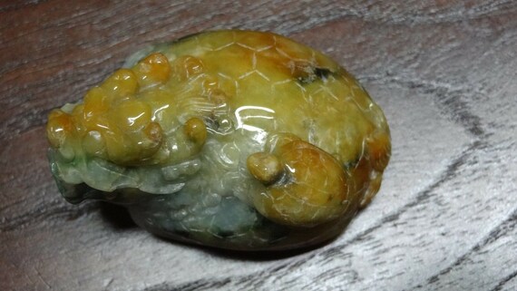 2005-114 - Jadeite Carving - Dragon Turtle With Baby … - Gem