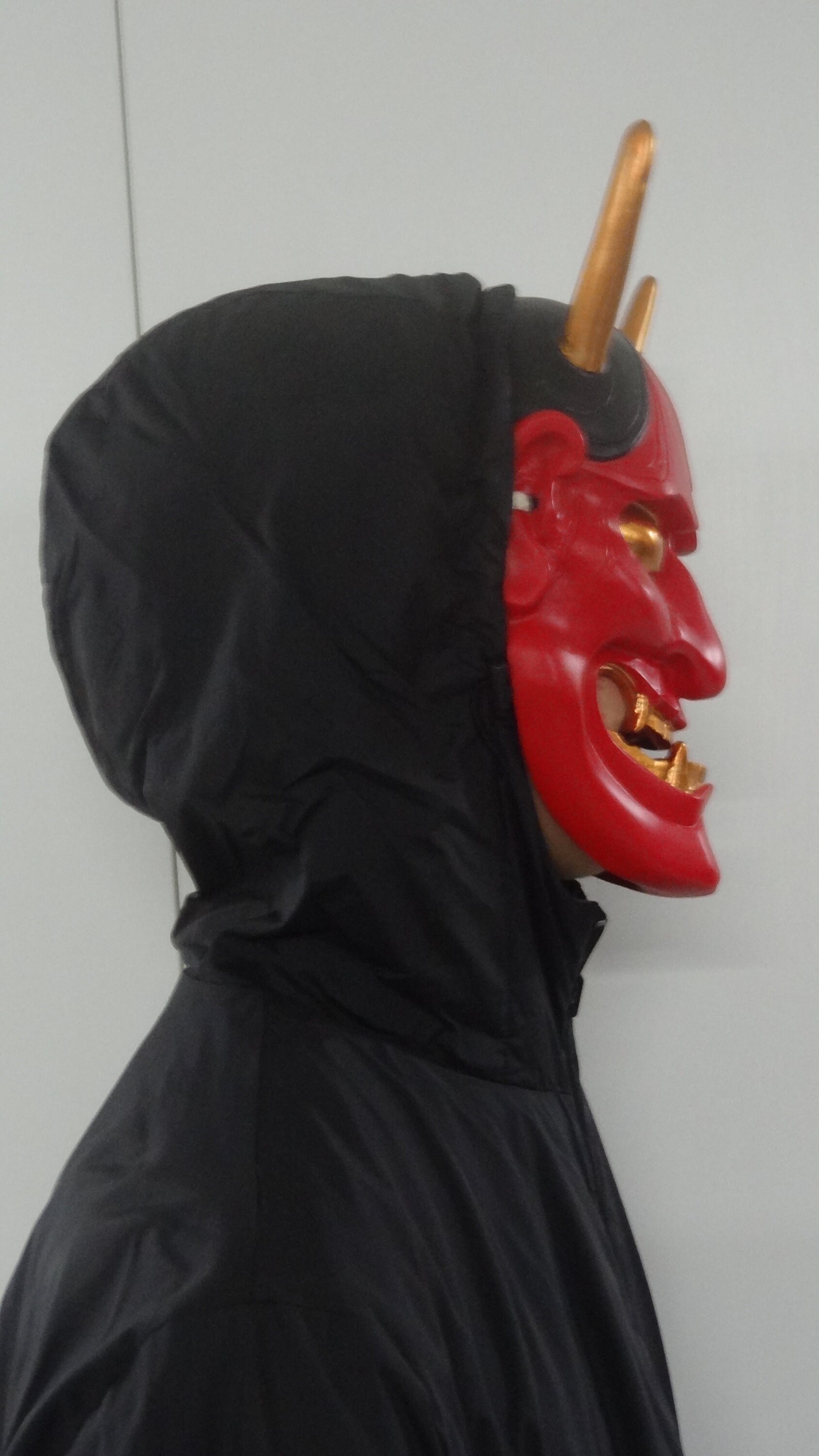 2011-1701 Resin Hannya Mask Red Prajna Demon Noh Mask | Etsy