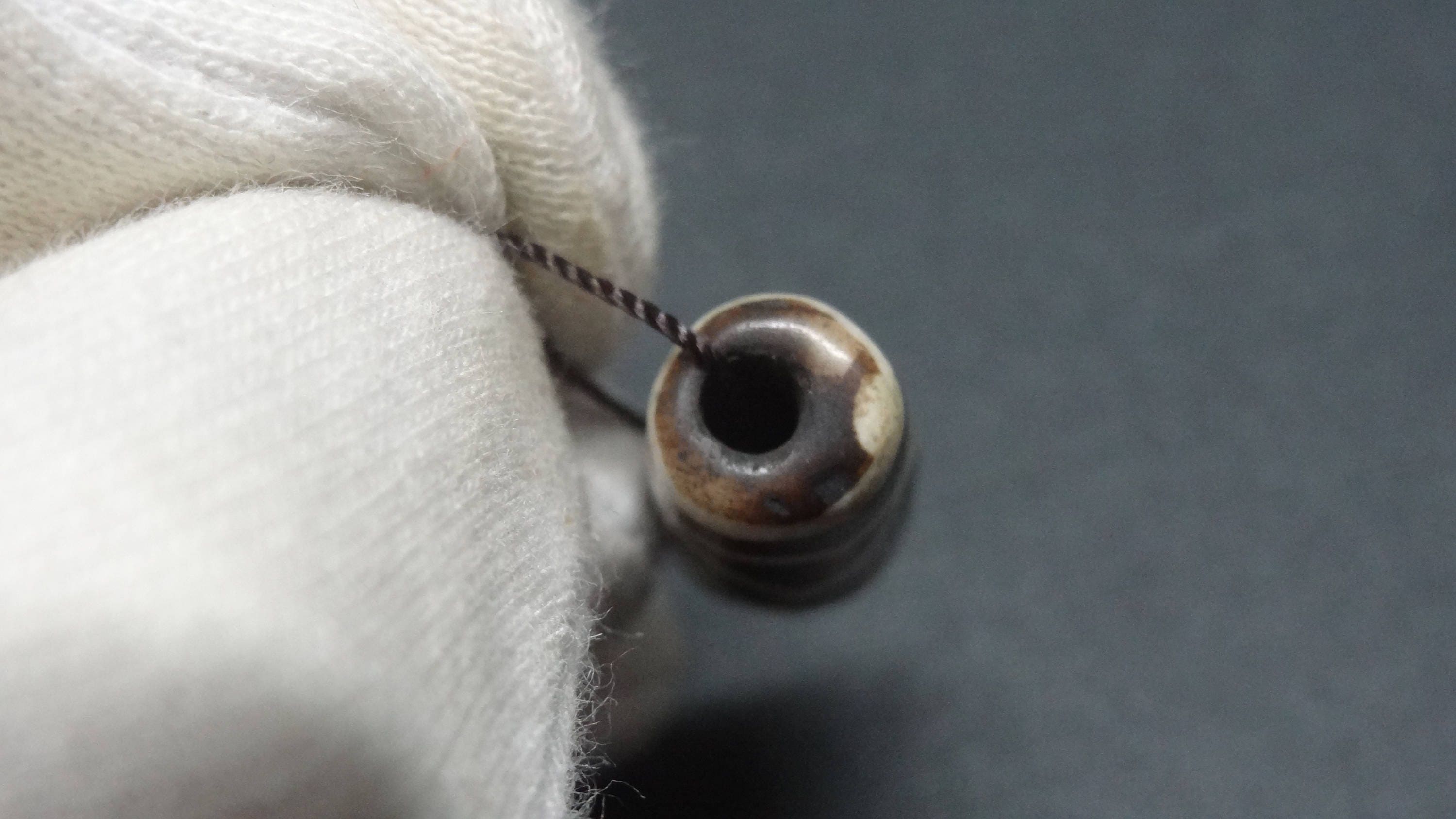 PB006 Pumtek Pyu Bead Tube Two 2 Striped Tiger Tooth | Etsy