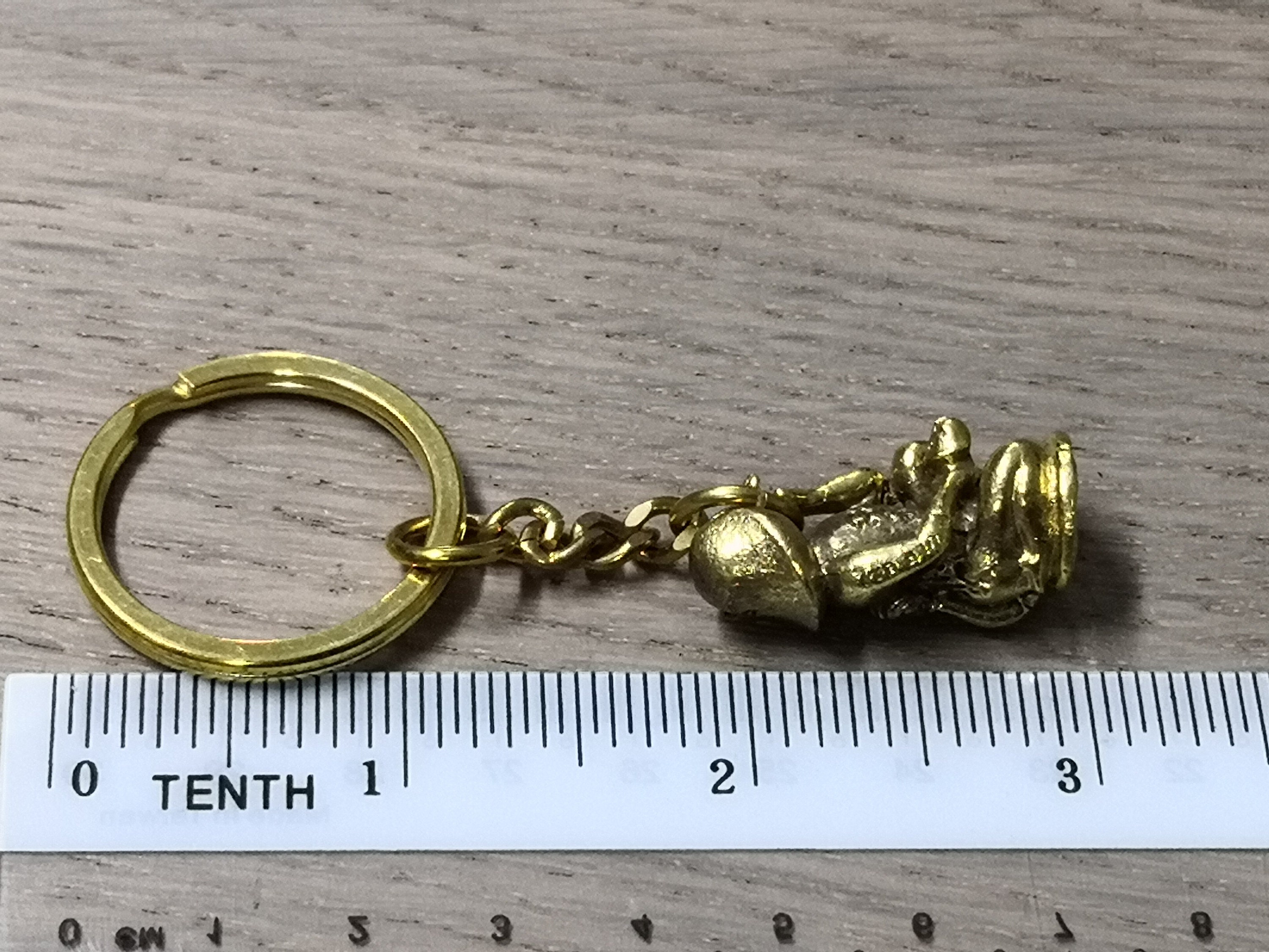 2206-002 Brass Thai Amulet Keychain Palad Khik Phallic - Etsy