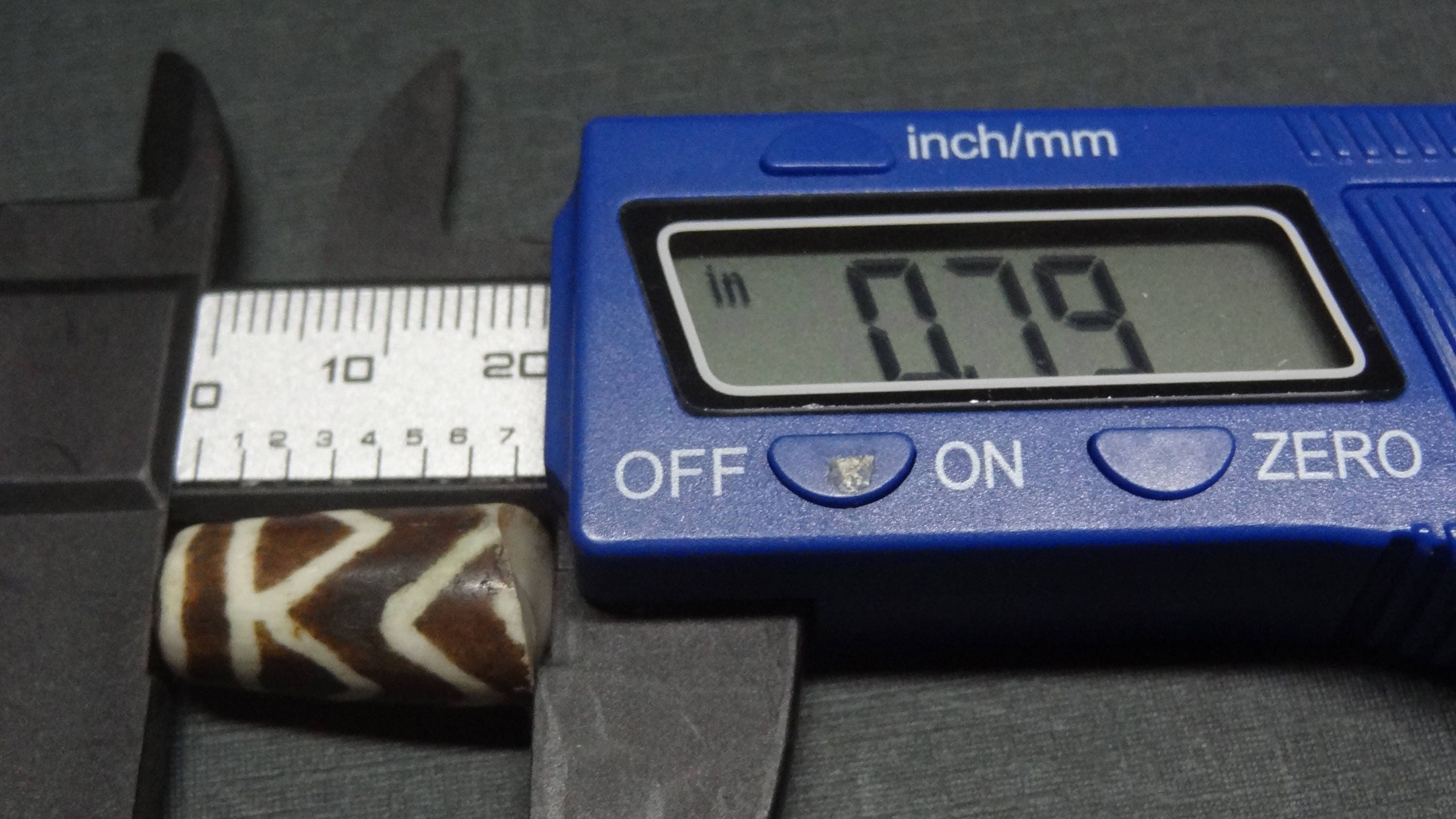 PB006 Pumtek Pyu Bead Tube Two 2 Striped Tiger Tooth | Etsy