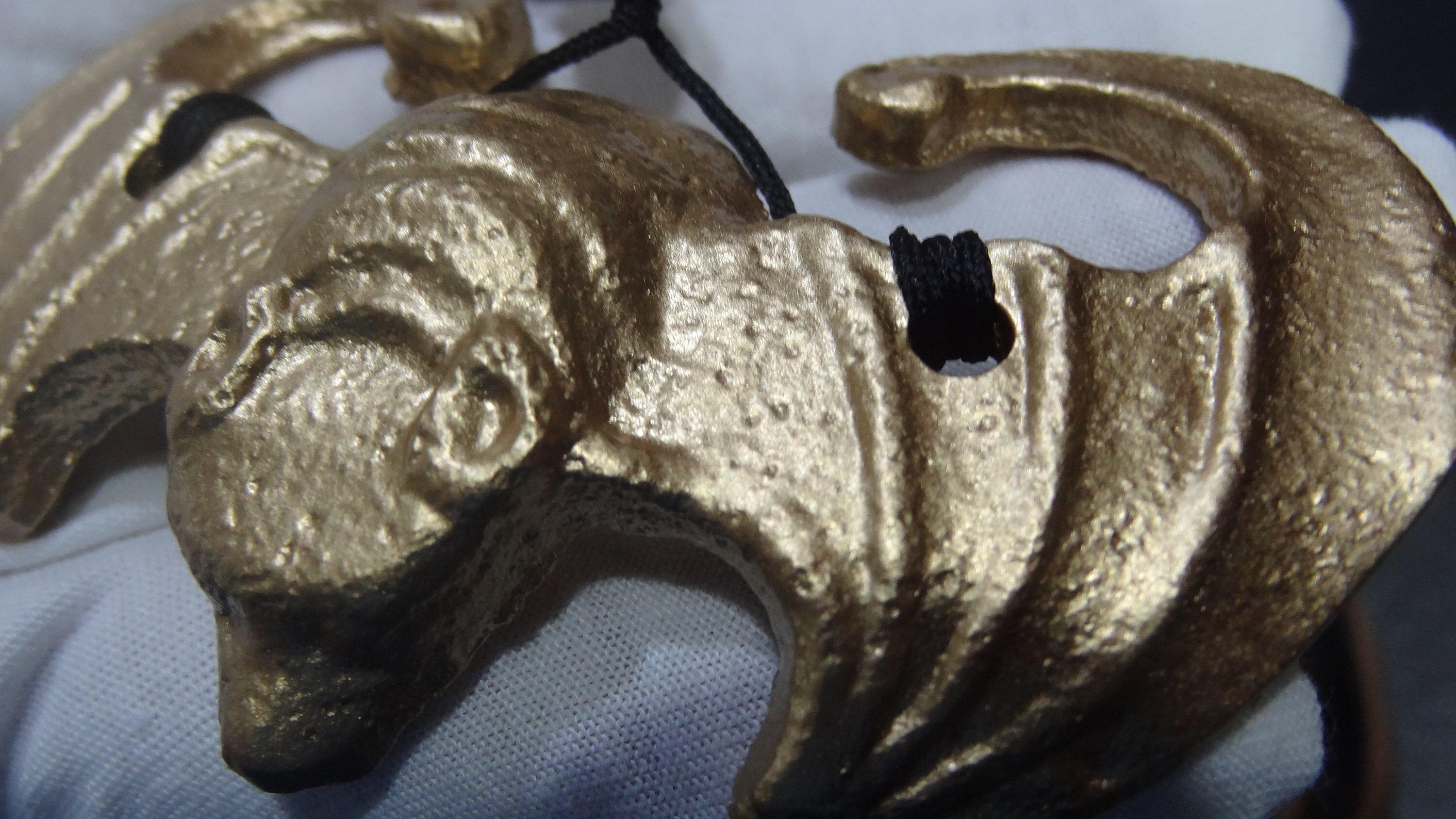 1904-44 Cast Iron Netsuke Iron Golden Fortune Bat Netsuke | Etsy