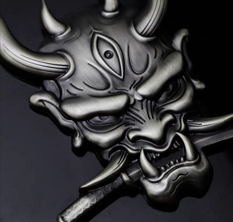 2106-001 Metallic Hannya Mask Car Decal Prajna Demon Noh - Etsy