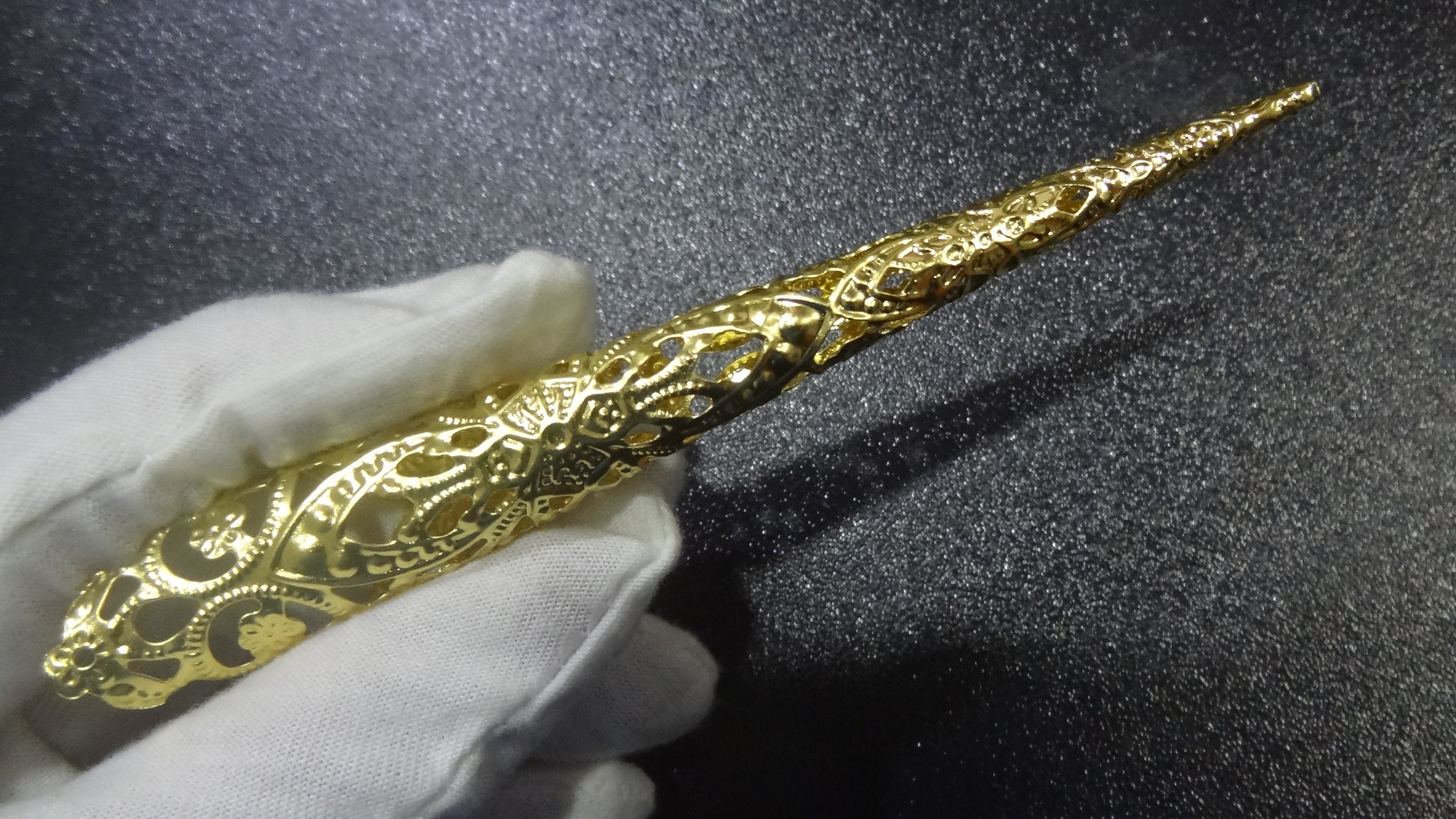 CLAW-GOLD12CM Set of 5 or 10 Steel Gold Filigree - Etsy