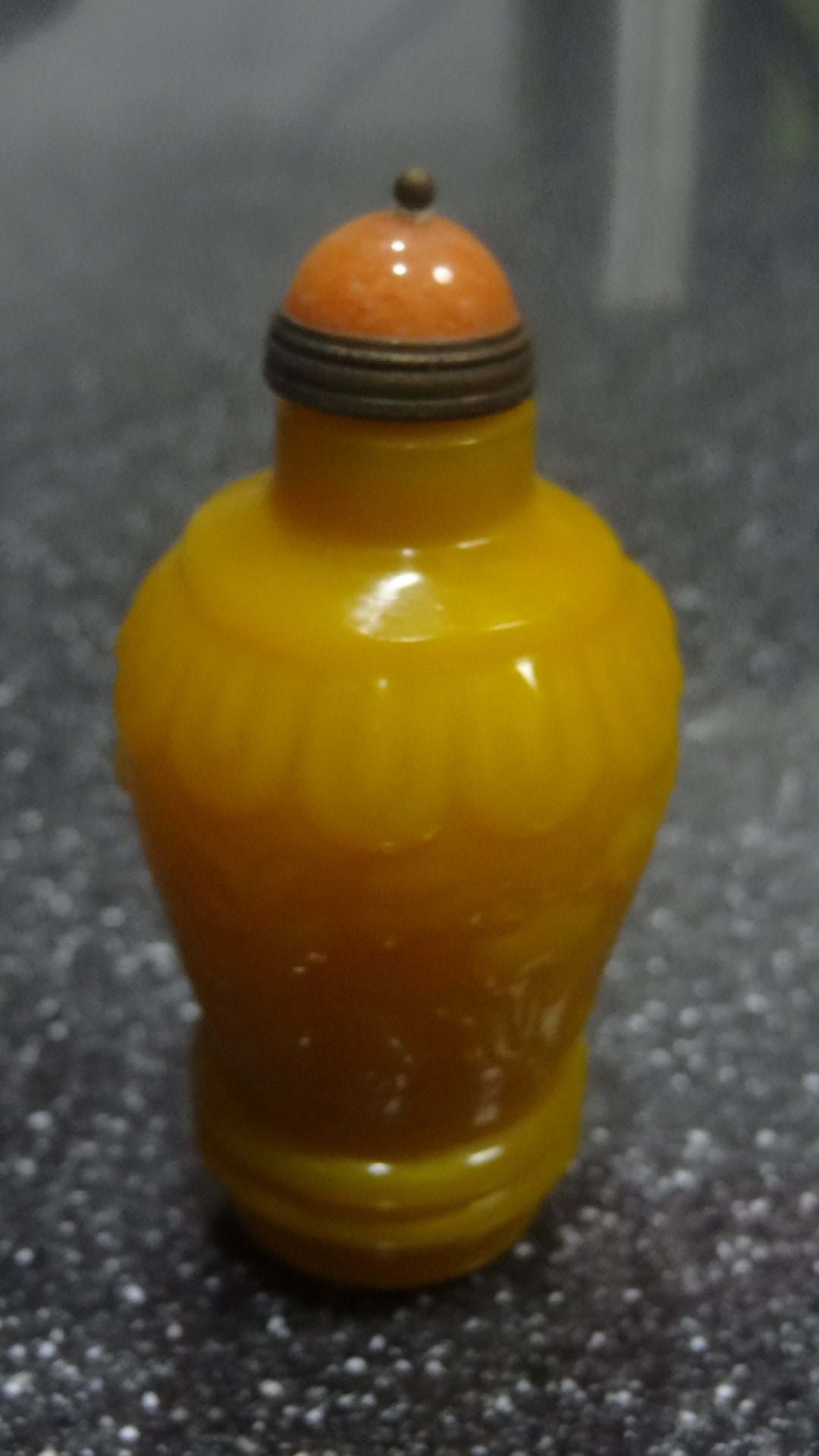 1809-58 - Glass Snuff Bottle - Yellow Glass Snuff Bottle - Etsy