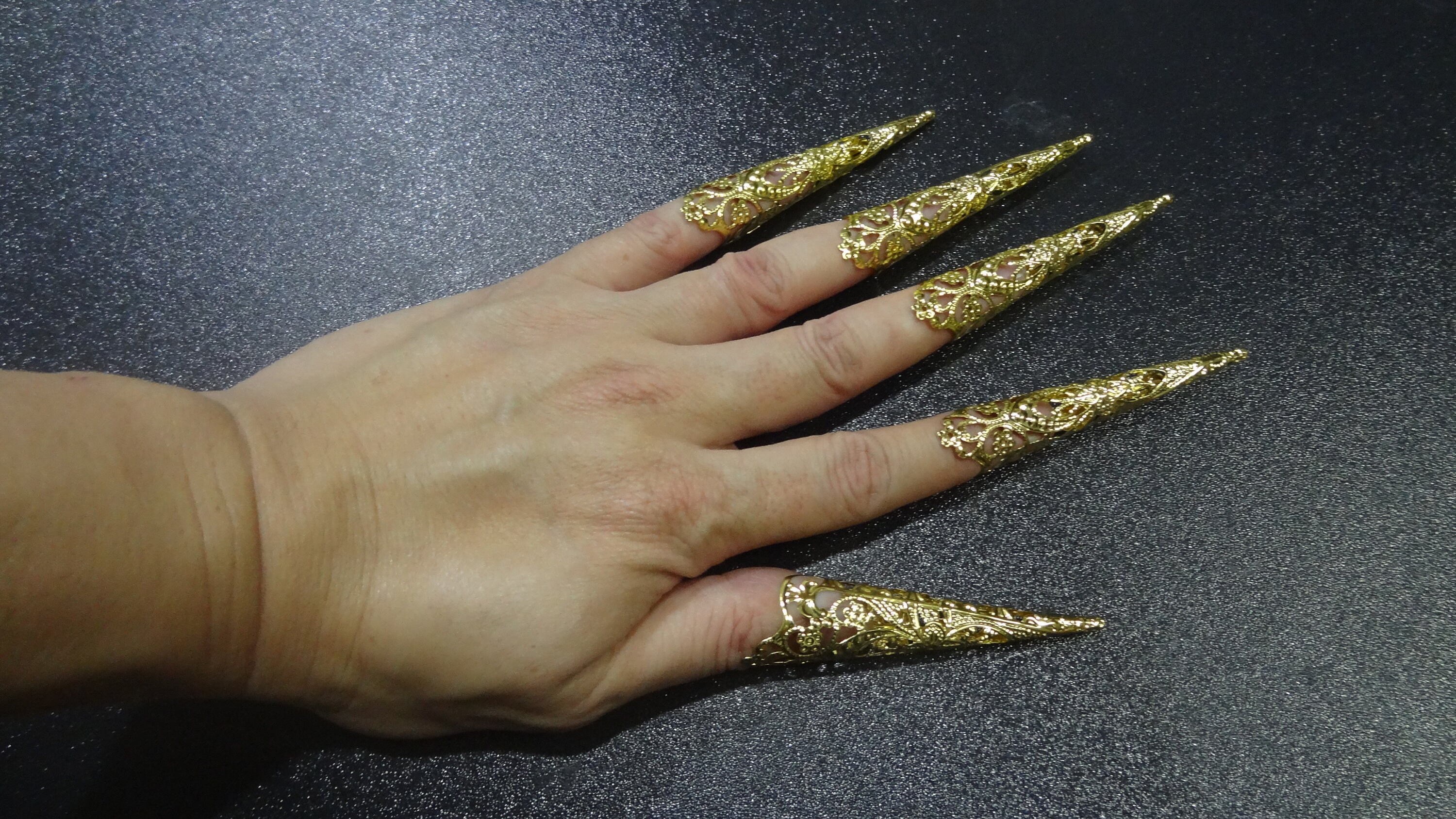 Claw-gold9cm Set of 5 or 10 Stainless Steel Gold Filigree - Etsy