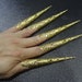CLAW-GOLD12CM Set of 5 or 10 Steel Gold Filigree - Etsy