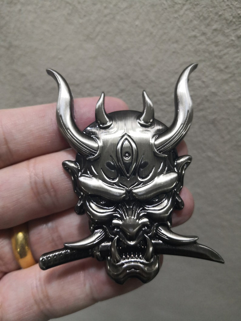 2106-001 Metallic Hannya Mask Car Decal Prajna Demon Noh - Etsy