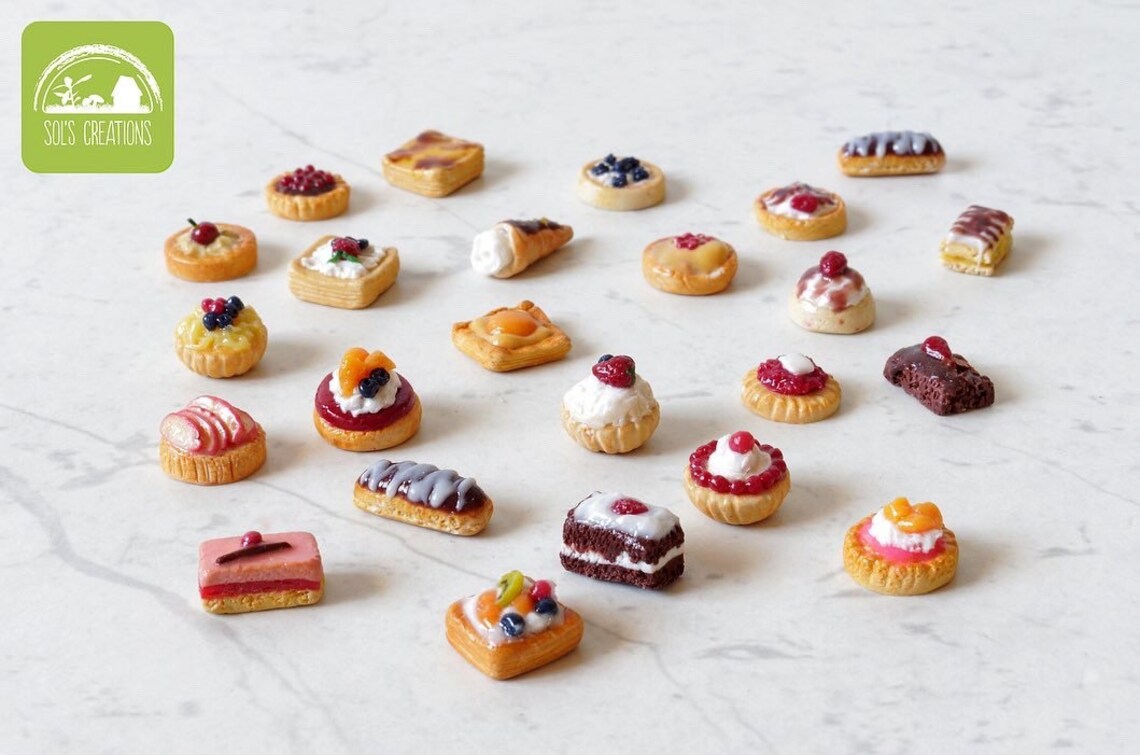 Assorted Mixed Miniature Pastries Scale 1:12 - Etsy
