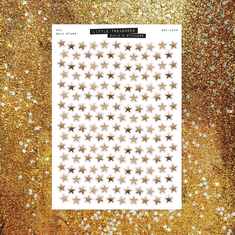 Custom Gold Star Stickers - Etsy
