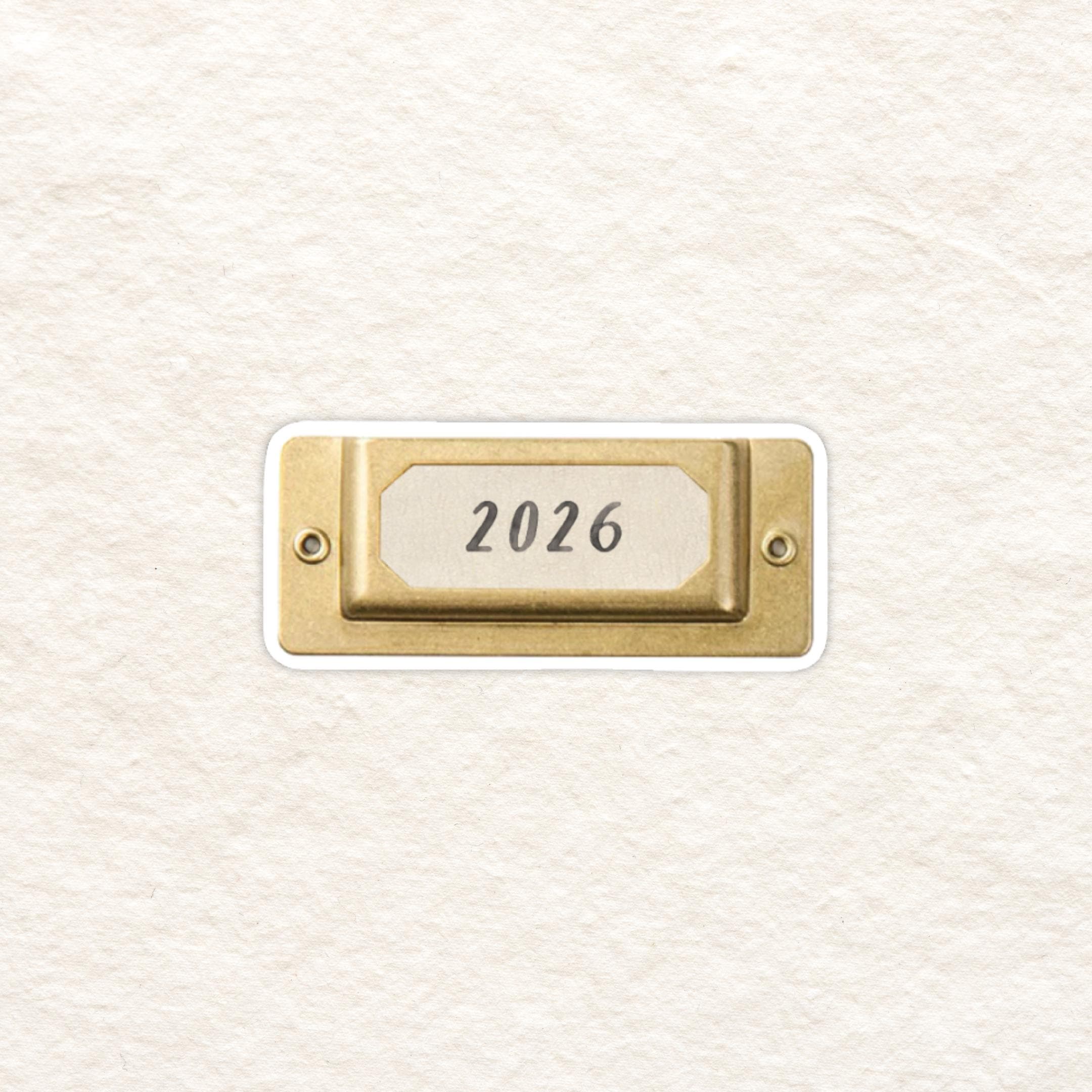 2026 Plate Tape • Vinyl Sticker Decal • Junk Journal Cover Sticker ...