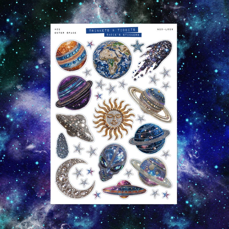 Space Stickers - Etsy