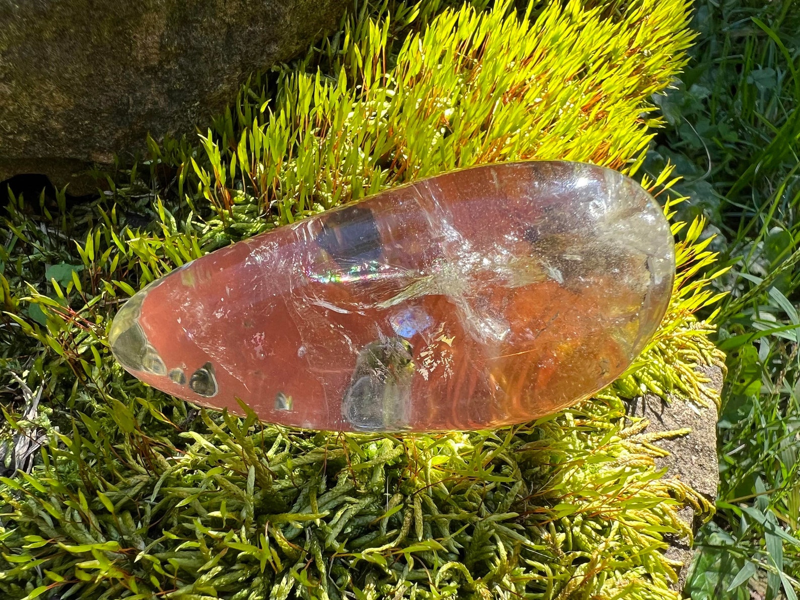 Hematoid Quartz Dome ~ Brazil ~ Included Quartz Garden Quartz Lodolite ...