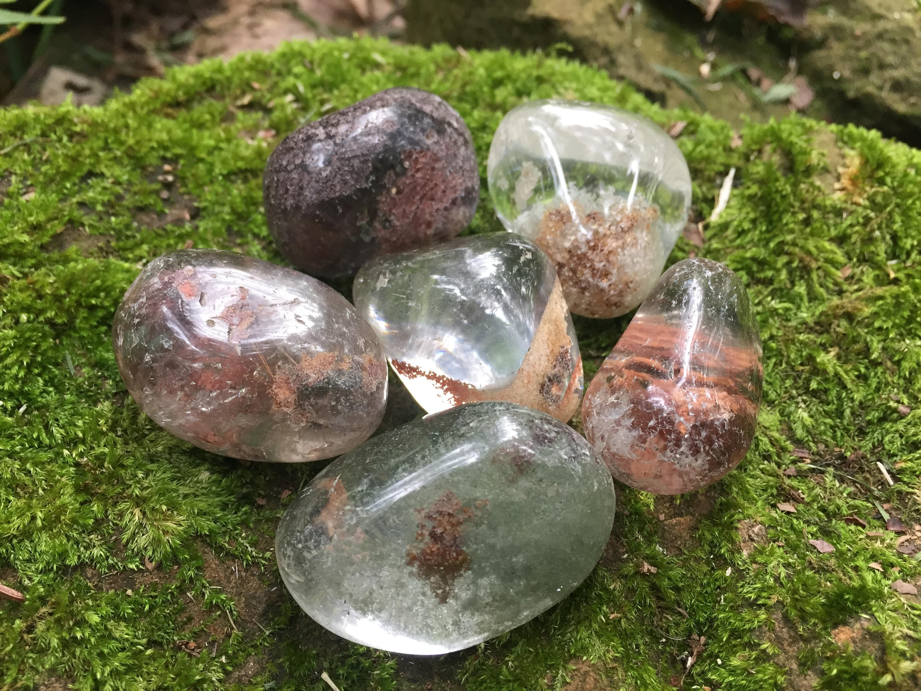 Tumbled Garden Quartz Lodolite Scenic Quartz Included Quartz - Etsy Canada