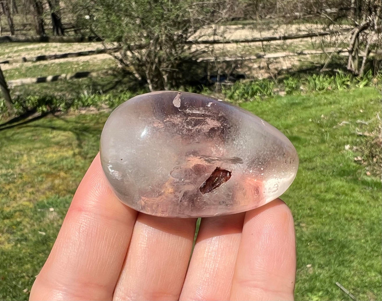 Chlorite Quartz Dome ~ Brazil ~ Garden Quartz Lodolite ~ High Quality ...