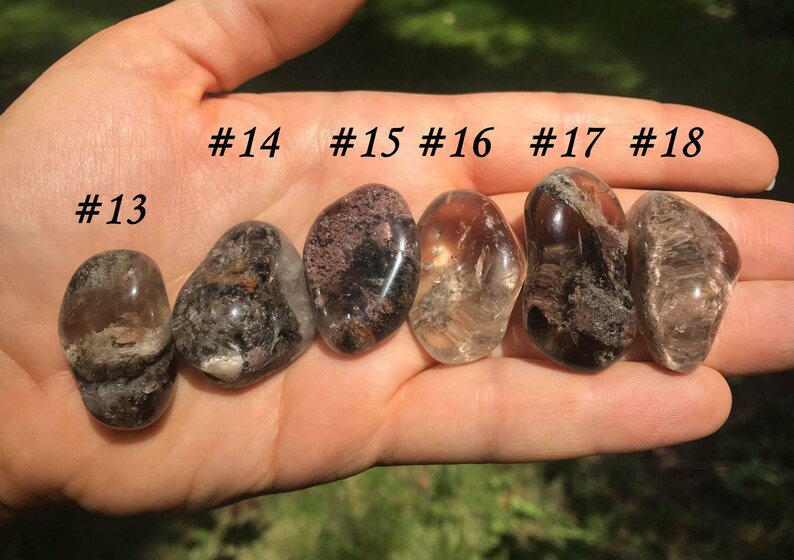 Tumbled Garden Quartz Lodolite Scenic Quartz Included Quartz - Etsy