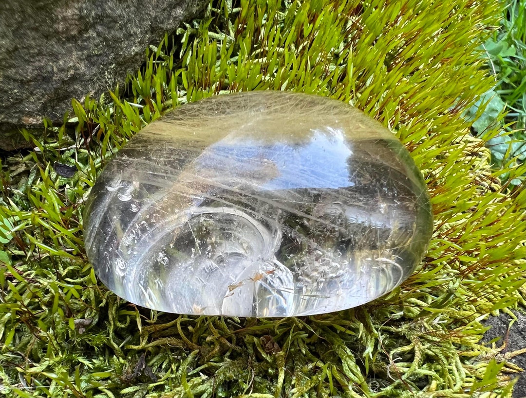 Rutilated Quartz Dome ~ Brazil ~ Included Quartz Lodolite ~ High ...