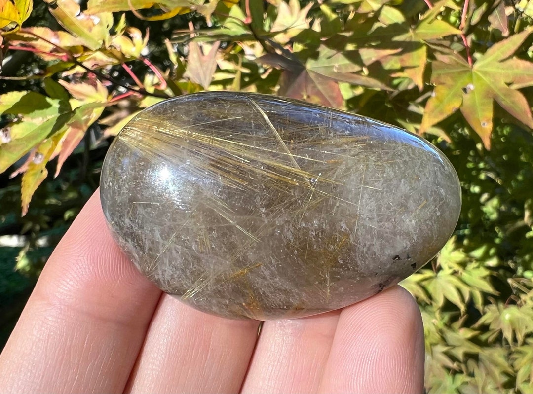 Rutilated Quartz Dome Brazil Included Quartz Lodolite - Etsy